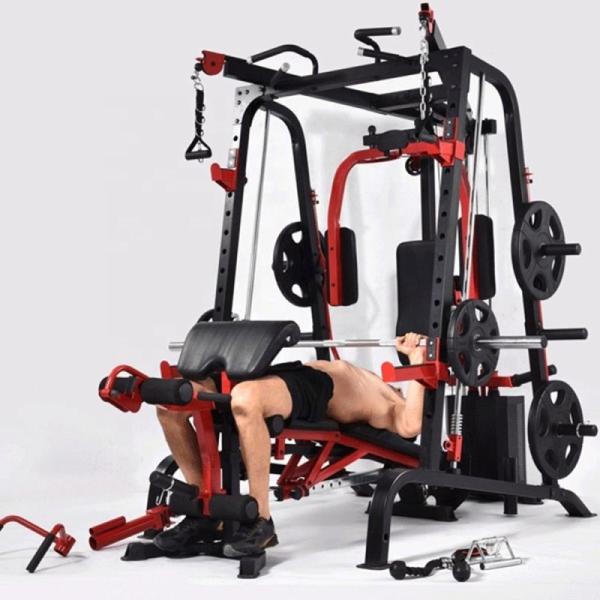 Quality Indoor Multi Functional Smith Machine Squat Rack for Comprehensive Strength for sale