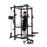 China Eco friendly and Foldable Multi Functional Trainer Power Rack Squat Rack Smith Machine for Home for sale