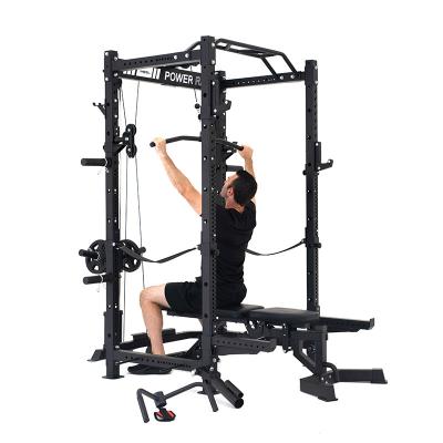China Equipamento de ginástica em casa de máquina Smith multifuncional com power rack e crossover de cabos à venda