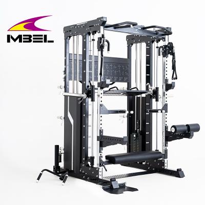 China Silver Grey Multi Station Squat Rack Cross Over Trainer Machine for Professional Gym for sale