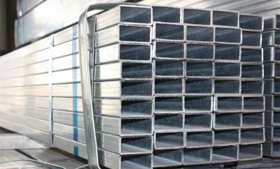 China Rectangular Longitudinally ERW Hot Rolled Steel Structural Pipe / Tubes for sale