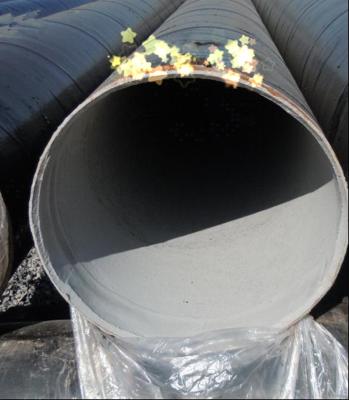China Cement Mortar Lining Carbon Anti Corrosion Steel Pipe For Long Distance Conveying Of Coal Gas / Petroleum for sale