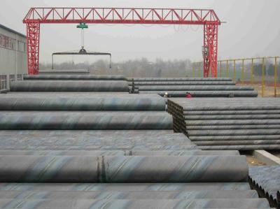 China Structure DSAW Spiral Welded Steel Pipe / Round SSAW Water Tubings X42 X52 X80 for sale