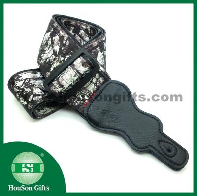 China HSGS005 Whoesale Sublimated Guitar shoudler belts  customized polyester custom anime guitar strap for sale