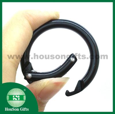China Wholesale Aluminum circle carabiner hook snap hook round karabiner China factory for sale