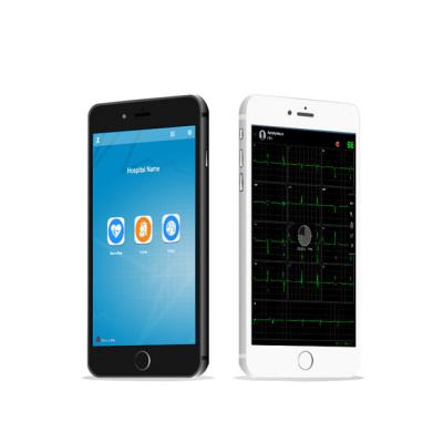 China Bluetooth Echocardiography Machines Pocket ECG Device For iOS Mobile Device Diagnostic for sale