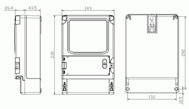 ODM IoT основал умный трехфазный стандарт 9 решения IEC62053-21 счетчика энергии