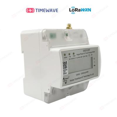 China Single Phase RS485/LoRaWAN/CAT.1 Modbus DIN Rail Smart Prepaid Digital Energy Meter for sale