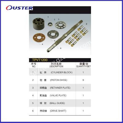 중국 TPVT1200 유압 펌프 부품 - 10년 수출 경험 및 고객 교육을 갖춘 Komatsu 교체 부품 판매용