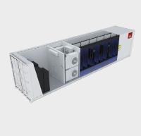 China Prefabricated Container Data Center with In Row Precision Air Conditioner and 1100kg Static Payload in Cold Rolled Steel for sale