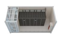 China Low PUE Containerized Data Center with 1100kg Static Payload and Custom Logo Label for SME Cloud and Edge for sale