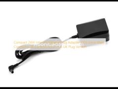 Compact 24W verwisselbare stekkeradapter OD5.5mm Mannelijke connector 1A Stromen AU EU US UK Steekversie