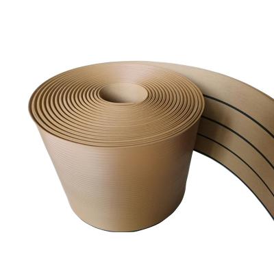 中国 5Meterは200mmのボート ポリ塩化ビニールのための広い人工的なチークのDeckingを転がす 販売のため