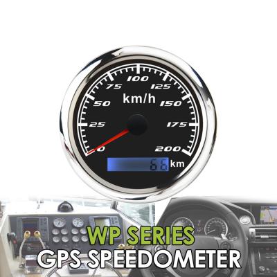 Cina strumento dell'yacht del tachimetro dei Gps dell'autometer del fronte nero di 3inch 200Km/H in vendita