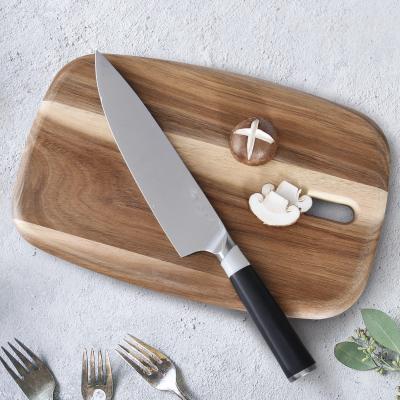Cina Superficie regolare del tagliere di legno di bambù dell'acacia della maniglia in vendita