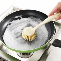 China 22cm Multifunctional Kitchen Scrub Brush Plastic Bottle Cleaner Eco Friendly for sale