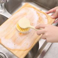 China 22cm Multifunctional Kitchen Scrub Brush Plastic Bottle Cleaner Eco Friendly for sale