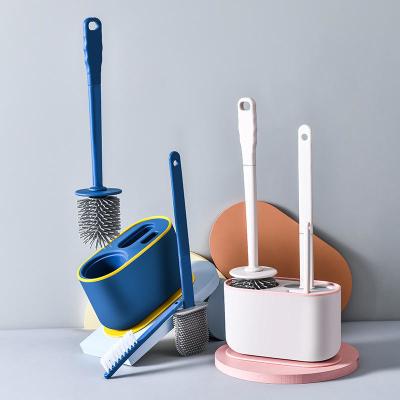Cina Spazzola di pulizia molle della toilette dei pp Tpr con l'erogatore del sapone in vendita