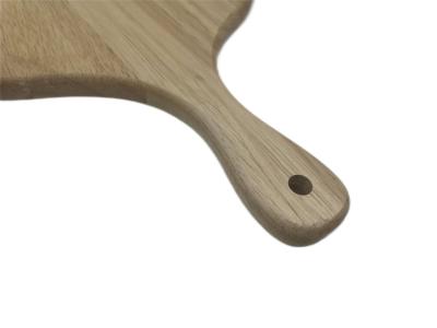 Cina Tagliere di legno di gomma rotondo della pizza con la maniglia di personalizzazione in vendita