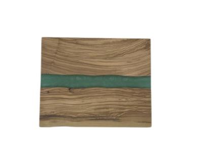 China Natuurlijk Handcrafted-Ontwerp 2cm Olive Wood Serving Board With-Hars Te koop