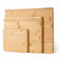 China Bamboo Wood Cutting Board Set 3 PCS 30x20 cm Kitchen Rectangular Chopping Block for sale