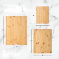 China Bamboo Wood Cutting Board Set 3 PCS 30x20 cm Kitchen Rectangular Chopping Block for sale