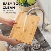 China Bamboo Wood Cutting Board Set 3 PCS 30x20 cm Kitchen Rectangular Chopping Block for sale