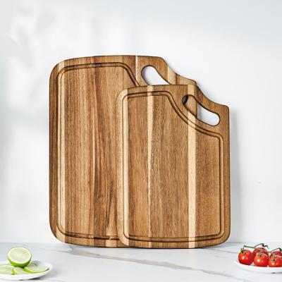 Cina Grande blocchetto di spezzettamento lavabile dell'acacia con Juice Groove For Kitchen in vendita