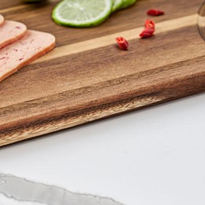Cina Grande blocchetto di spezzettamento lavabile dell'acacia con Juice Groove For Kitchen in vendita