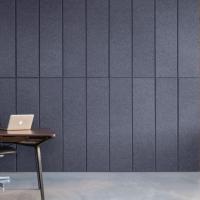 China 100% PET 3D Acoustic Wall Panels 9-25mm Soundproof Eco Friendly Polyester Fiber for sale