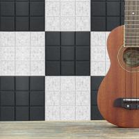 China 100% PET 3D Acoustic Wall Panels 9-25mm Soundproof Eco Friendly Polyester Fiber for sale