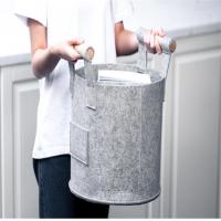 China Foldable Rectangular Felt Storage Containers 27x27x28cm Customizable 3-4mm Thickness for sale