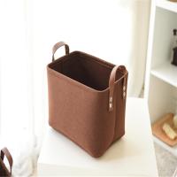 China Foldable Rectangular Felt Storage Containers 27x27x28cm Customizable 3-4mm Thickness for sale