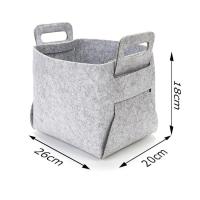 China Foldable Rectangular Felt Storage Containers 27x27x28cm Customizable 3-4mm Thickness for sale