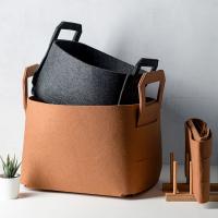 China Rectangular 100% Polyester Felt Clothes Storage Containers Opp Bag Packed Customizable Package for sale