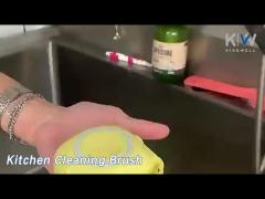TPR Nylon Kitchen Cleaning Brush Soap Dispensing Non Scratch For Cookware