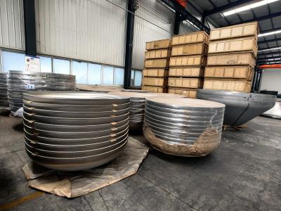 China S30408 Stainless Steel Ellipsoidal Head Cold Pressing Cryogenic Tanker Pressure Vessel Heads for sale