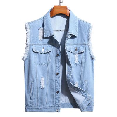 China 2022 primavera 2022 nuovo Jean Jacket Black Waistcoat nero for sale