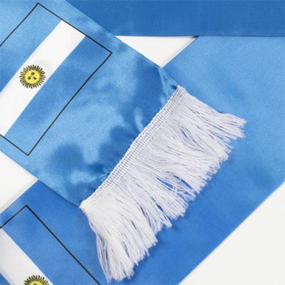 Cina 100% Polyester National Soccer Scarf Custom Apparel Accessories in vendita