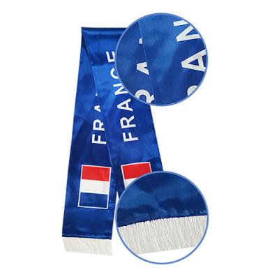 Cina 100% Polyester National Soccer Scarf Custom Apparel Accessories in vendita