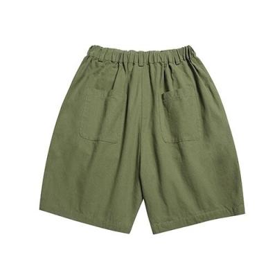 Cina OEM maufactory  Summer men's solid color front bag shorts  loose straight tube work pants in vendita