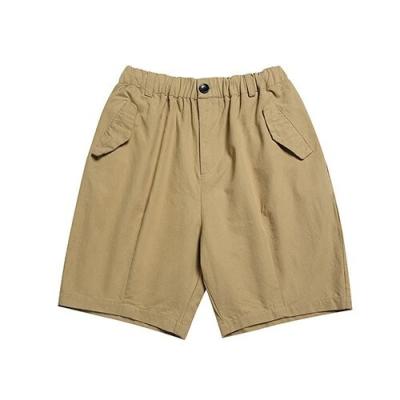 Cina OEM maufactory  Summer men's solid color front bag shorts  loose straight tube work pants in vendita