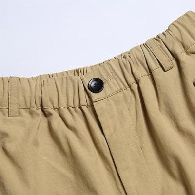 Cina OEM maufactory  Summer men's solid color front bag shorts  loose straight tube work pants in vendita