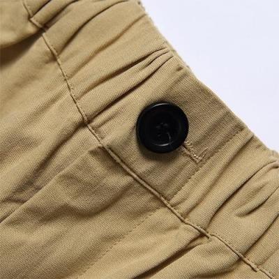 Cina OEM maufactory  Summer men's solid color front bag shorts  loose straight tube work pants in vendita