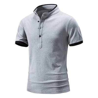 Cina OEM Foreign Trade Summer Men'S Casual Short Sleeved T -Shirt Basic Pure Color in vendita