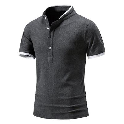 Cina OEM Foreign Trade Summer Men'S Casual Short Sleeved T -Shirt Basic Pure Color in vendita