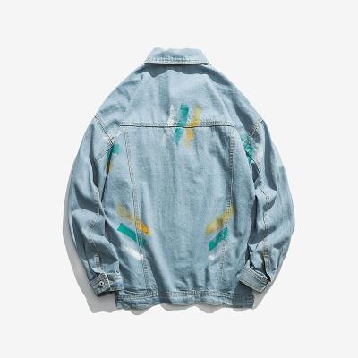 Cina Bottone del camionista giù la manica lunga Jean Jackets Custom Denim Clothing con le tasche in vendita