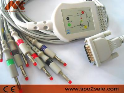 2.400095 EKGケーブルSchiller ECGはAT1、AT2、AT4のためのIECのバナナ4.0をケーブルで通信する