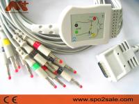 China Burdick Compatible 10 Lead ECG Cable 1.2M 012-0700-00 for E350 E550 E560 EK10 for sale