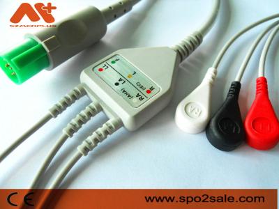 Cina Cavo connessione diretta 3 della rottura compatibile ECG del cavo di Hellige - 303-442-99 in vendita